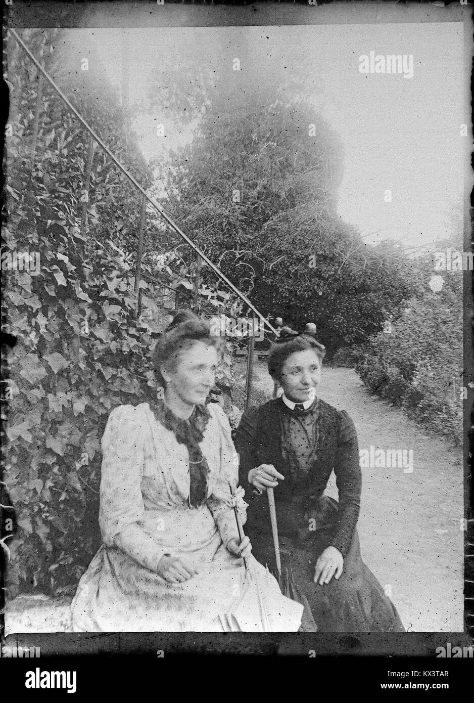 This photograph from the Berthel collection captures two women in a ...