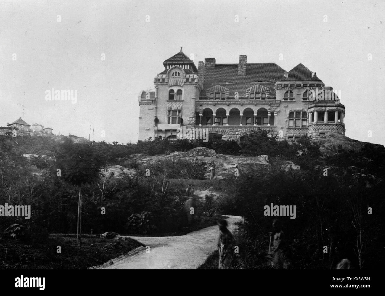 This image shows the former residence of the Governor of the Jiaozhou ...