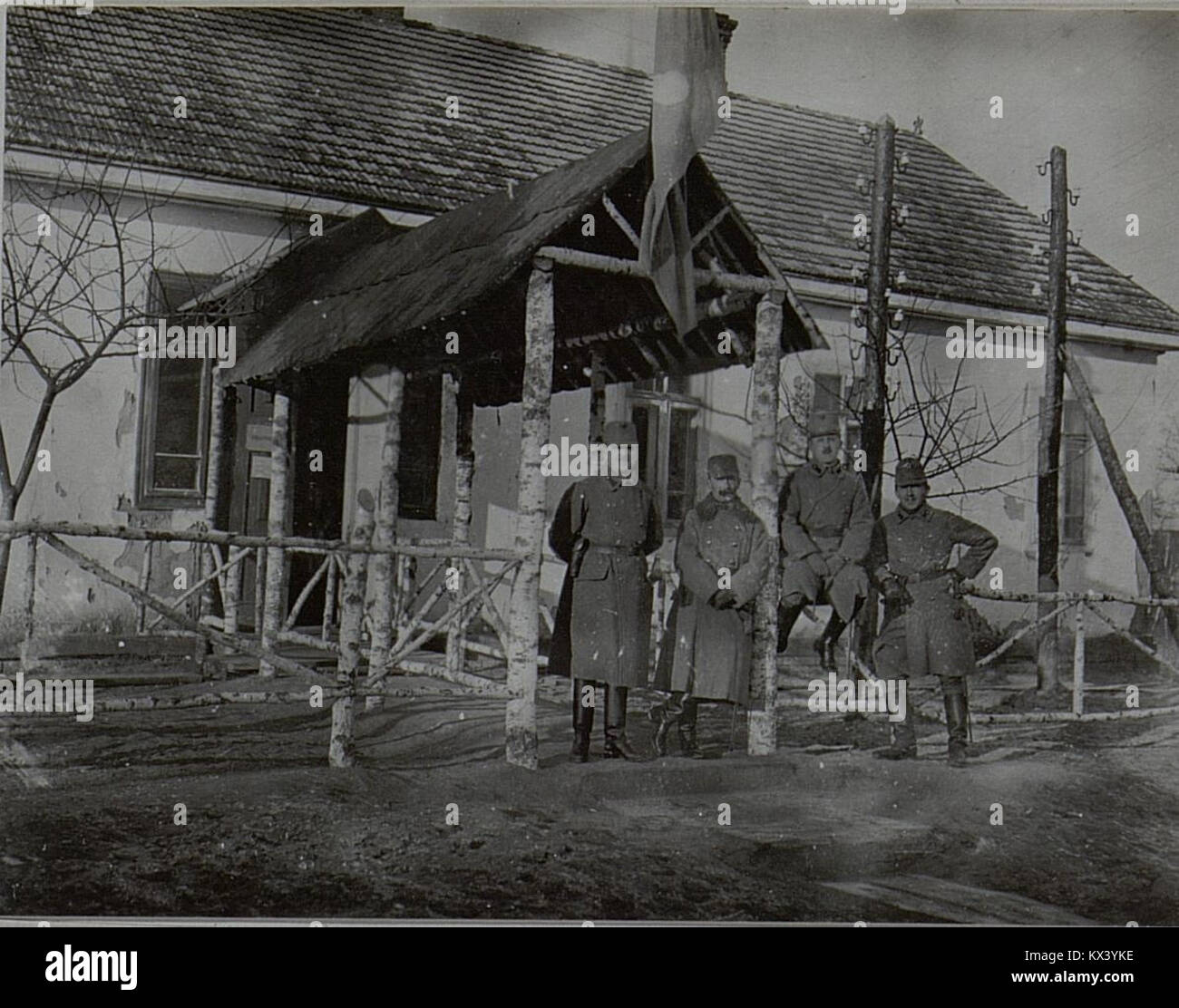 This image shows the building of the 10th Corps Command, a military ...
