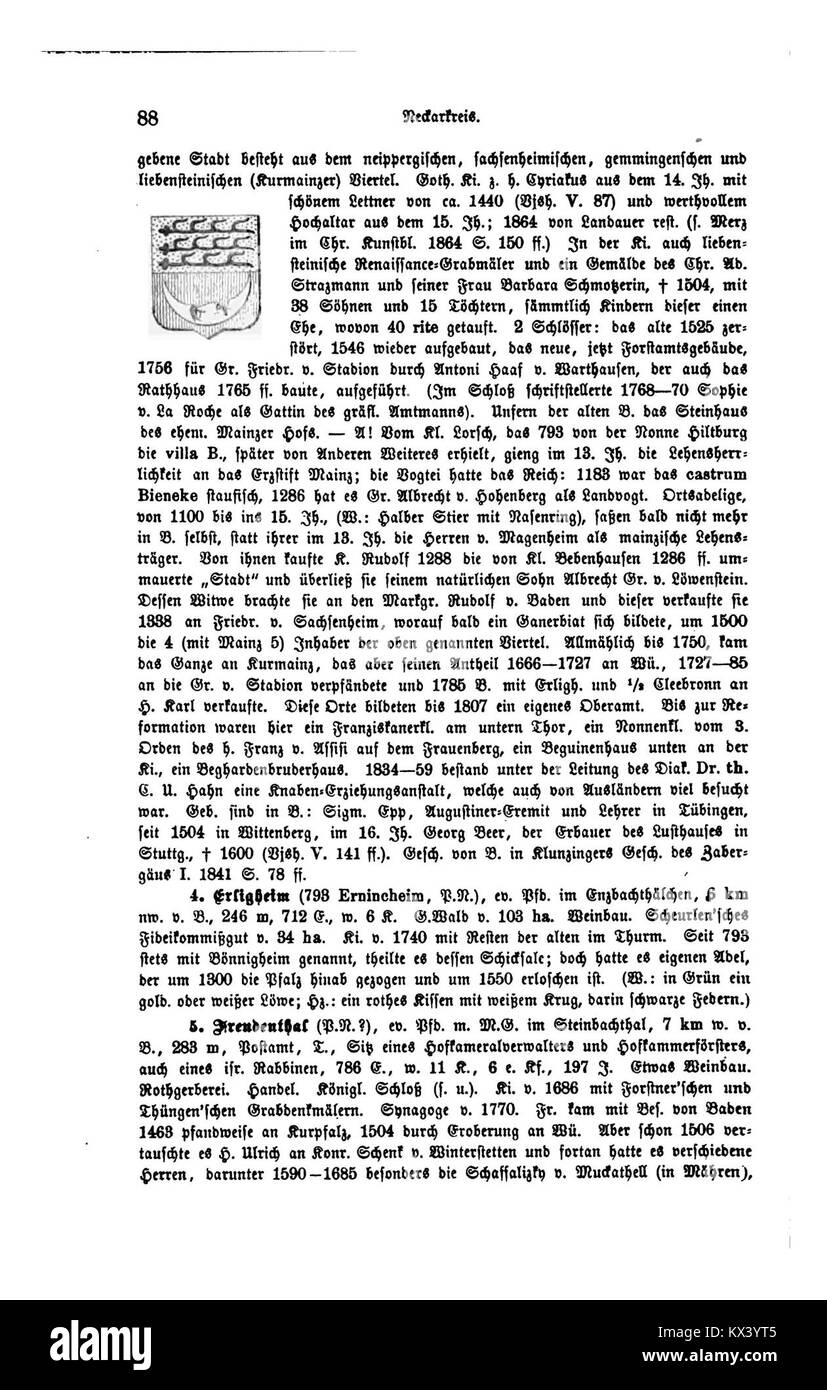 A 19th-century map of the Kingdom of Württemberg, Germany, from volume ...