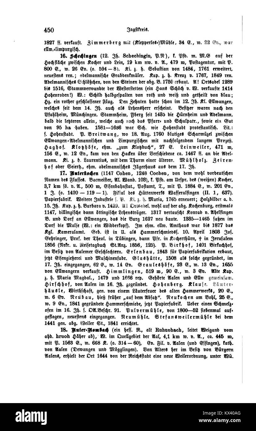 A page from 'Das Königreich Württemberg,' focusing on the history and geography of the Kingdom ...