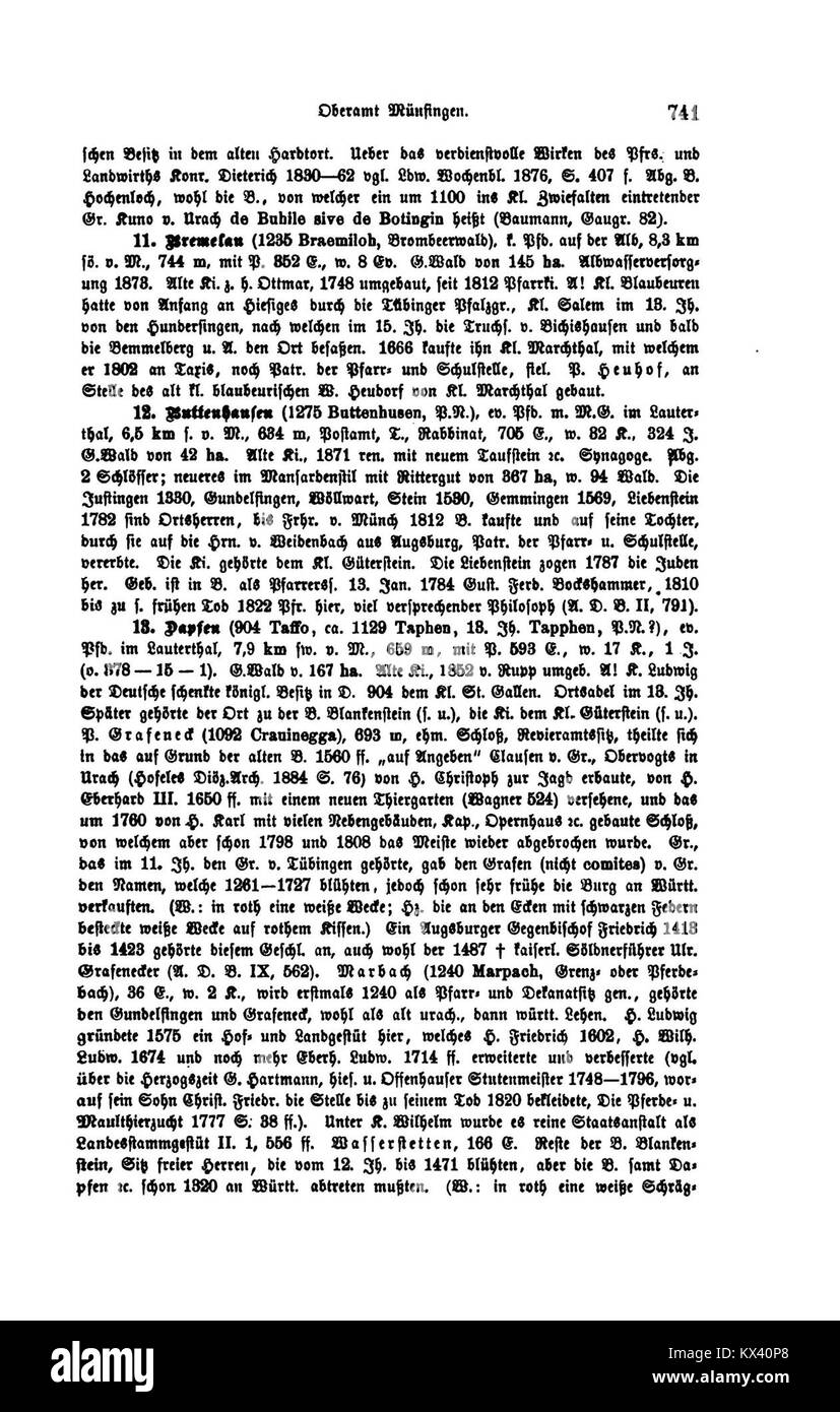 'Das Königreich Württemberg III 741' is a historical document depicting the kingdom of ...