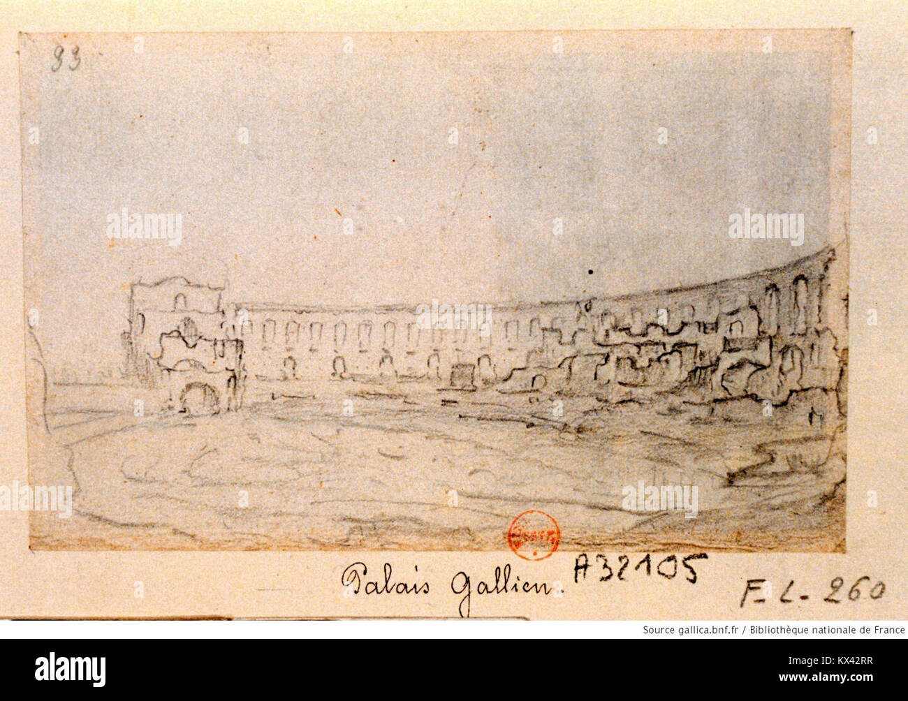 The Palais Gallien in Bordeaux, France, is a historical ruin that once ...