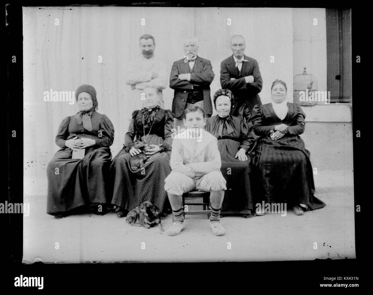 This family photograph from the Berthel collection captures historical ...
