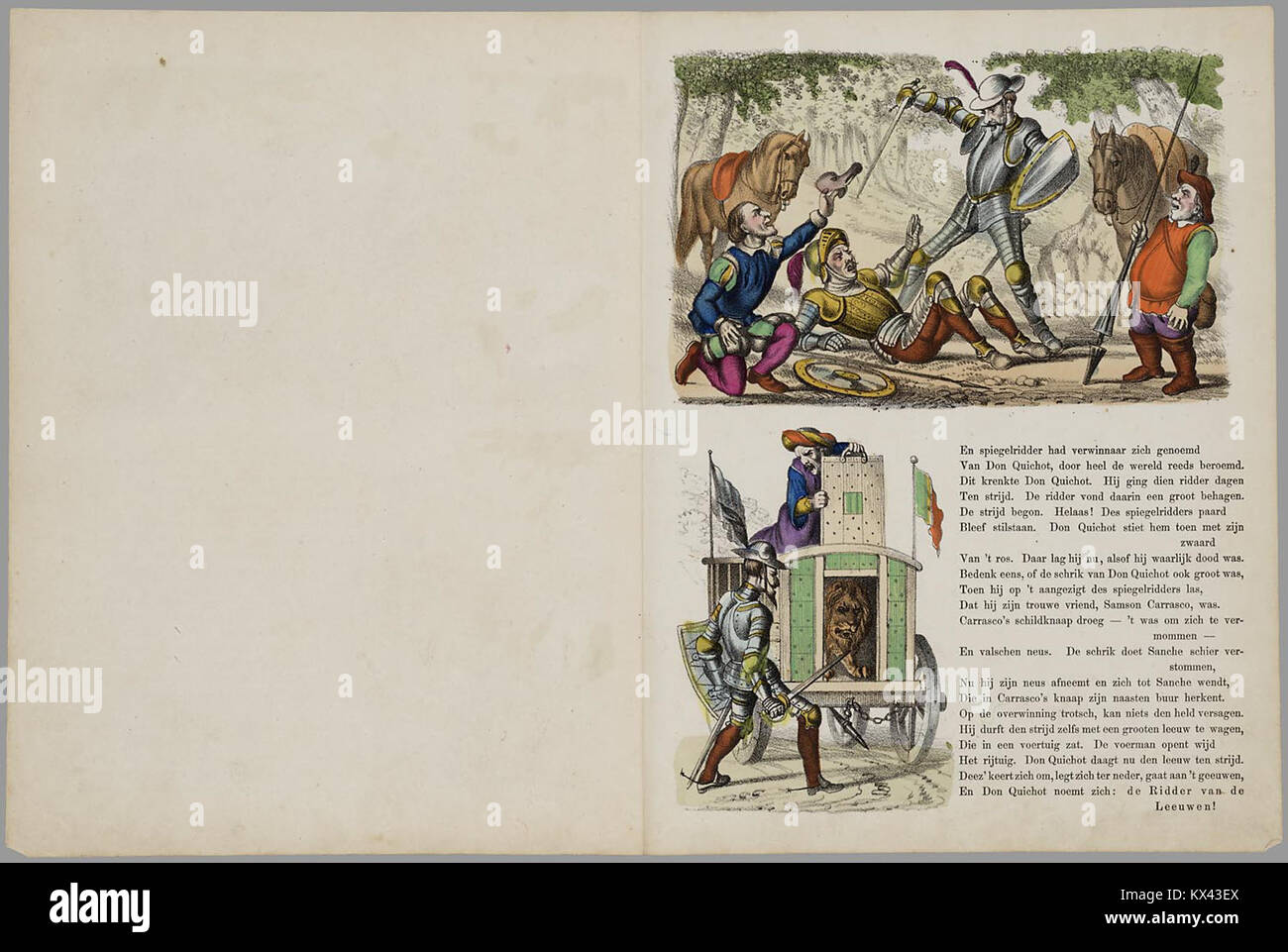 'The Wonderful Adventures of Don Quixote of La Mancha' depicts scenes ...