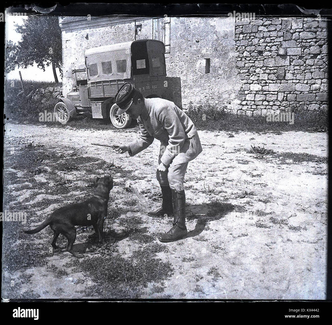 This photo captures Raoul Berthel with his dog, Goli. Part of the ...