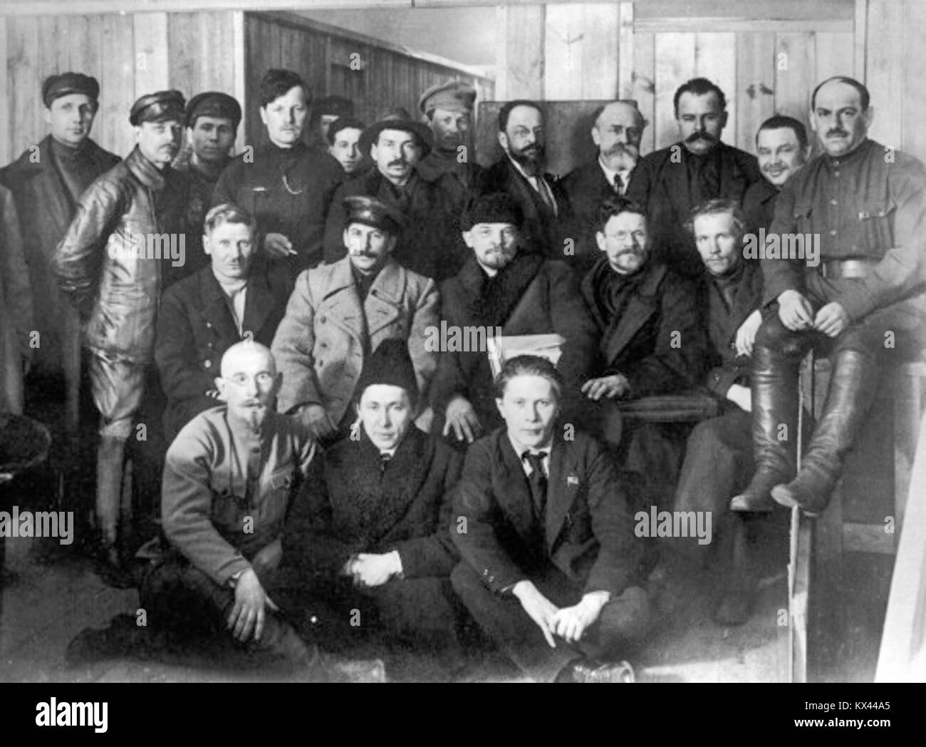 The photograph shows the delegates of the 8th Congress of the Russian ...