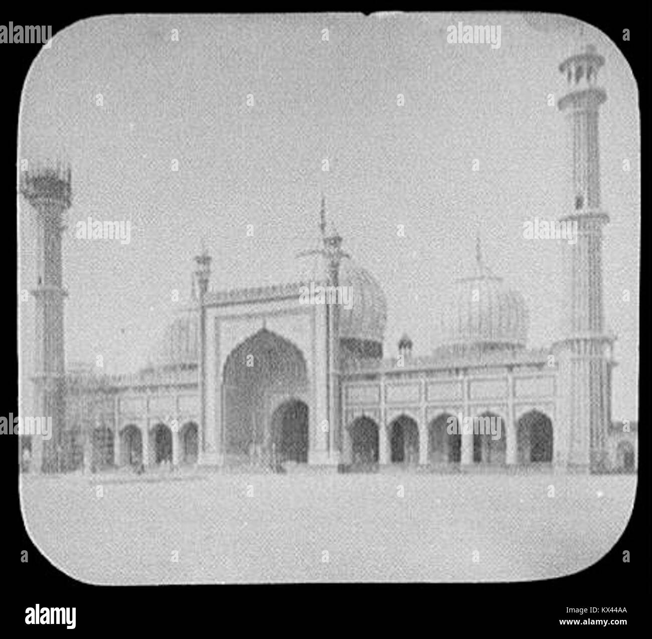 Delhi - Jumma Musjid, or Great Mosque - front LCCN2004707765 Stock ...