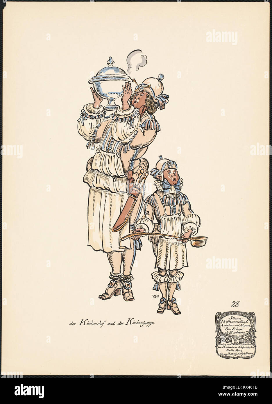 This painting, housed in the Boston Public Library, depicts a chef and ...