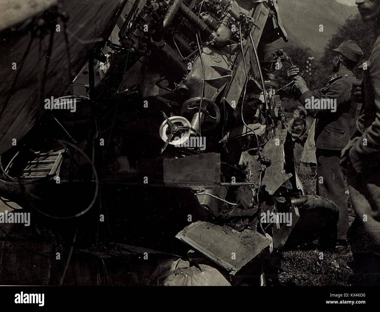 This image shows the destroyed aircraft from a fatal crash on June 8 ...