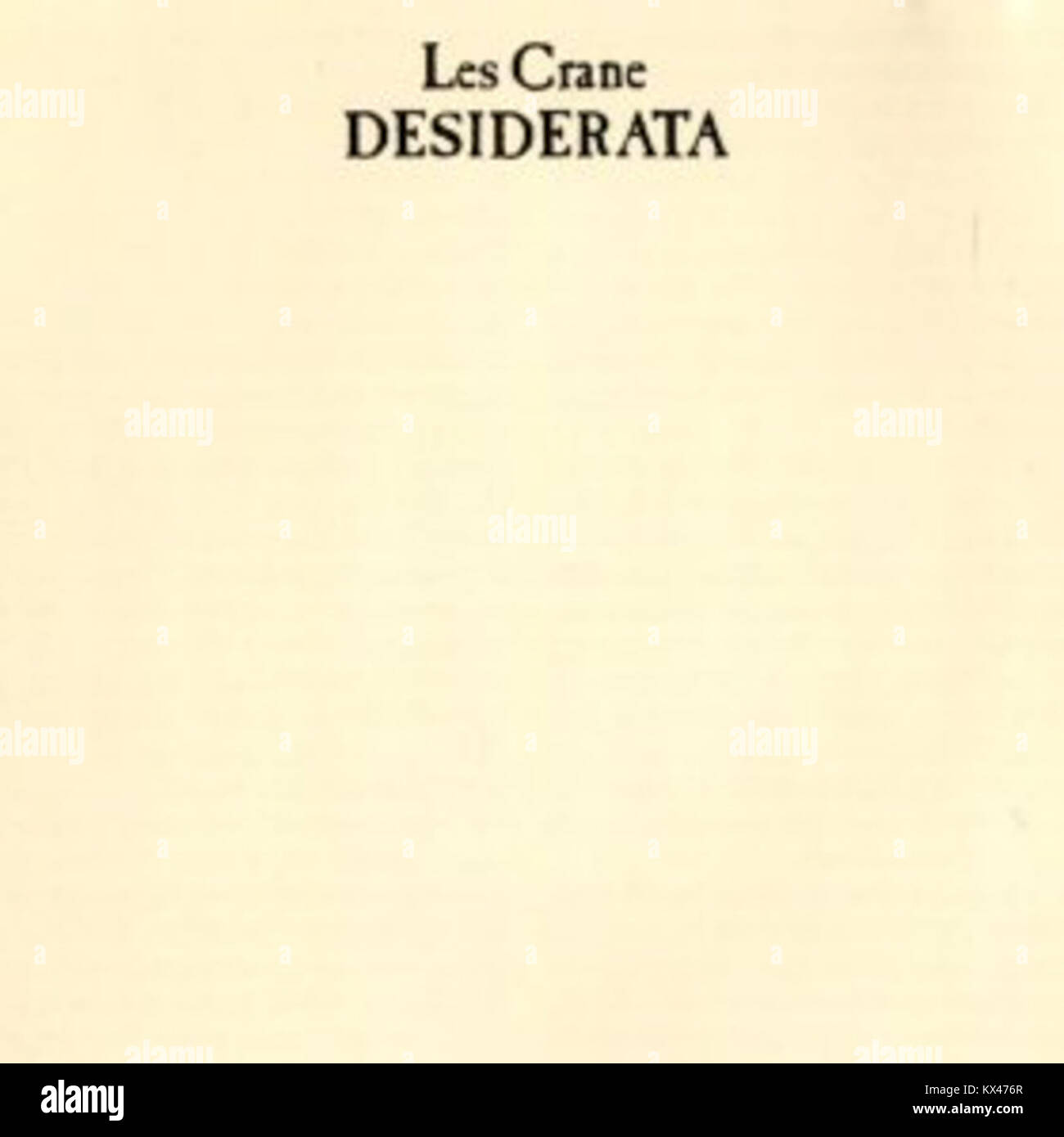 The album 'Desiderata' by Les Crane features spoken word and music ...