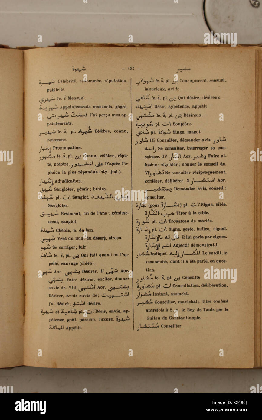 This page from Alfred Nicolas' 1938 Arabic-French dictionary offers ...