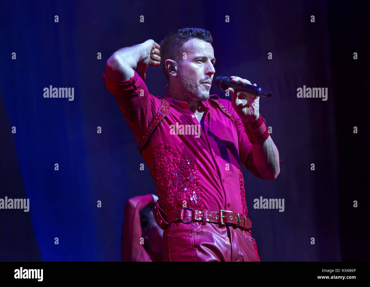 Steps performing at the Liverpool Echo Arena Featuring: Steps, Lee ...