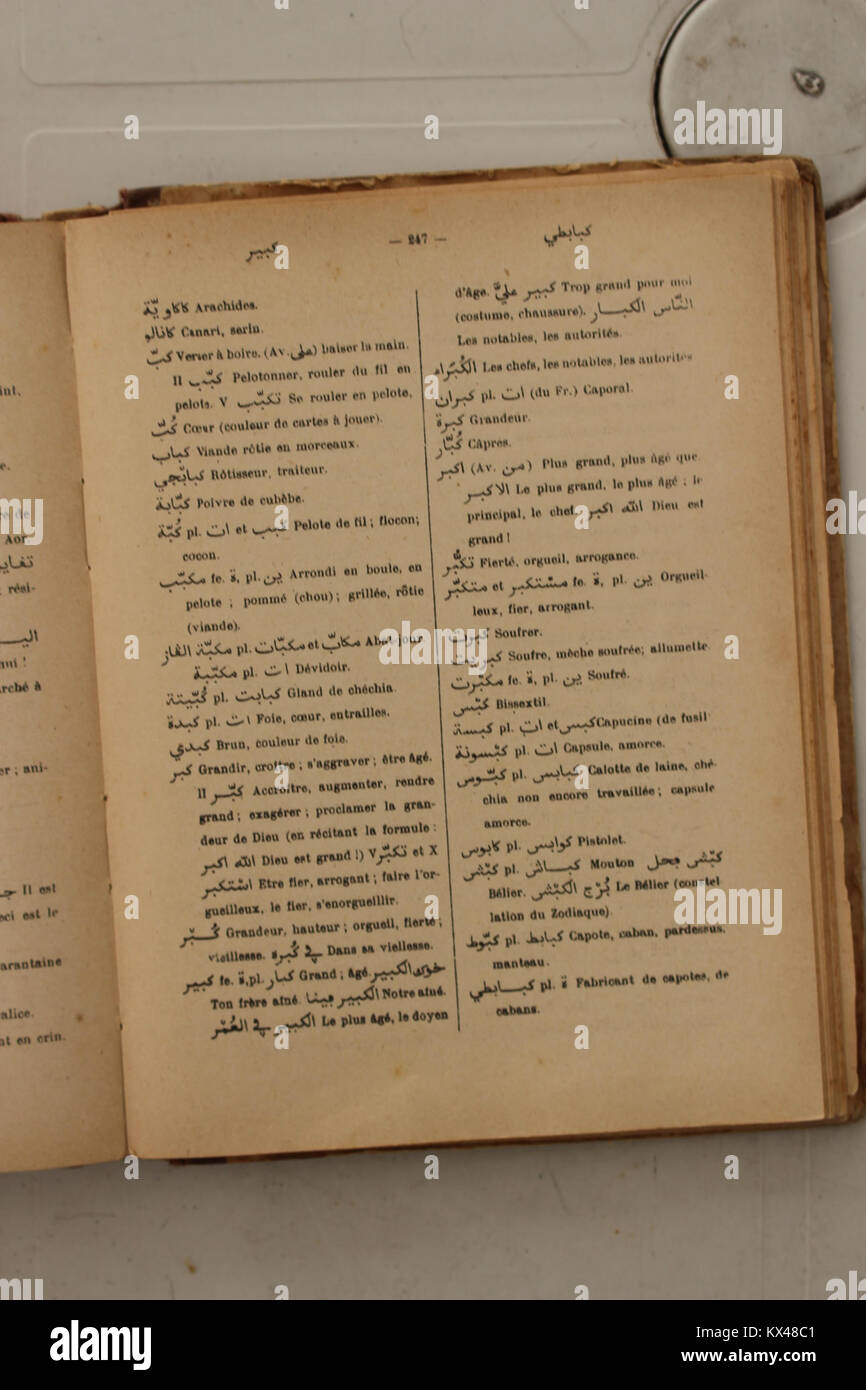 Page 247 of Alfred Nicolas's 1938 'Dictionnaire Arabe-Français ...