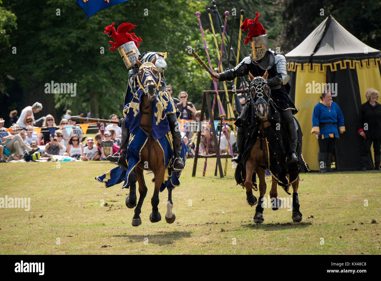 Medieval jousting reenactment hi-res stock photography and images - Alamy
