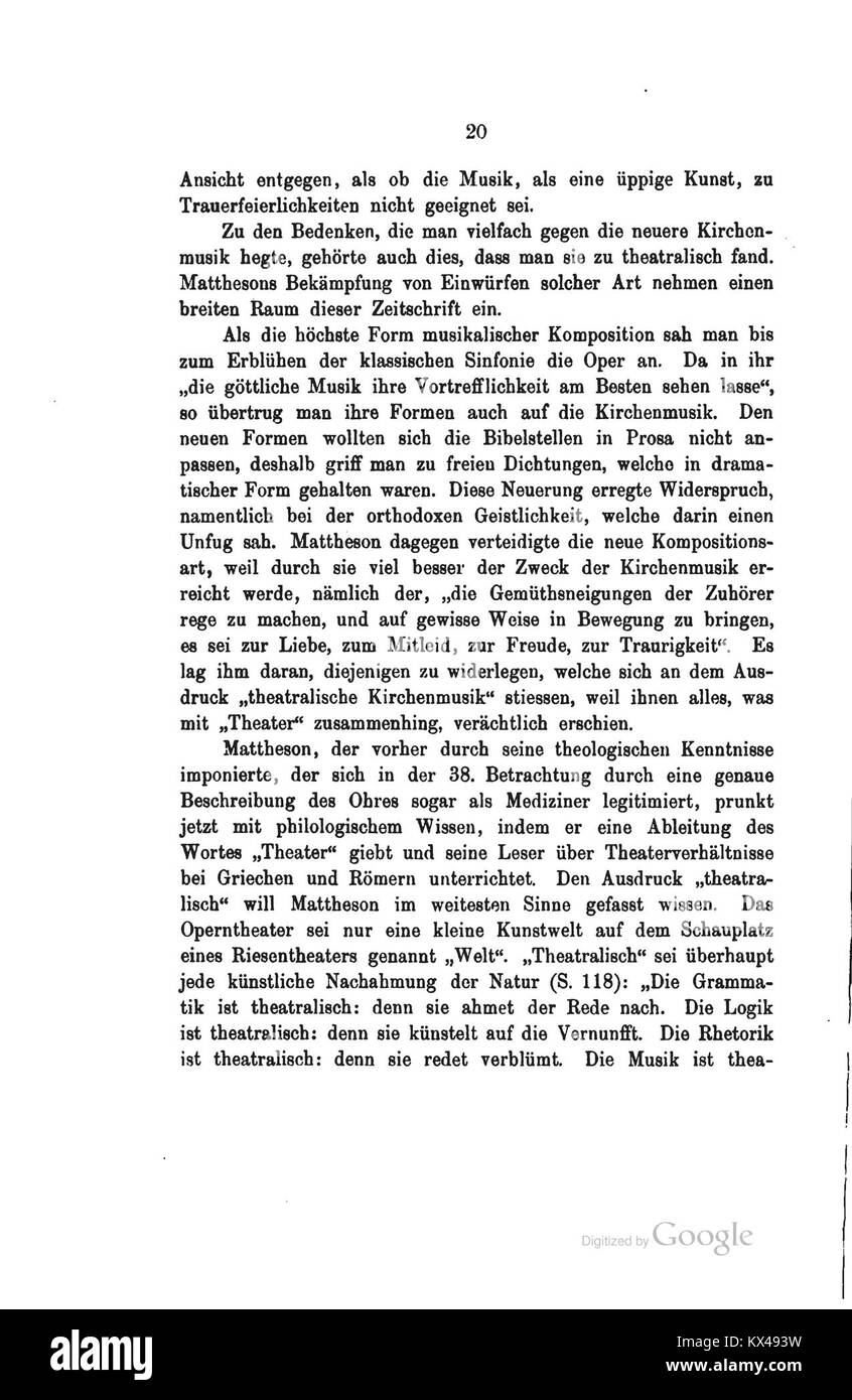 This page from 'Die Anfänge des musikalischen Journalismus' (The ...