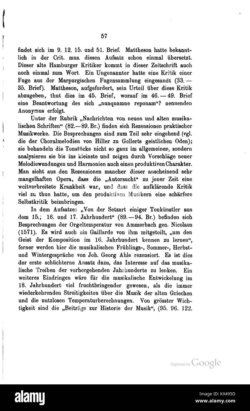 The beginnings of musical journalism, as seen in page 57, explores the ...