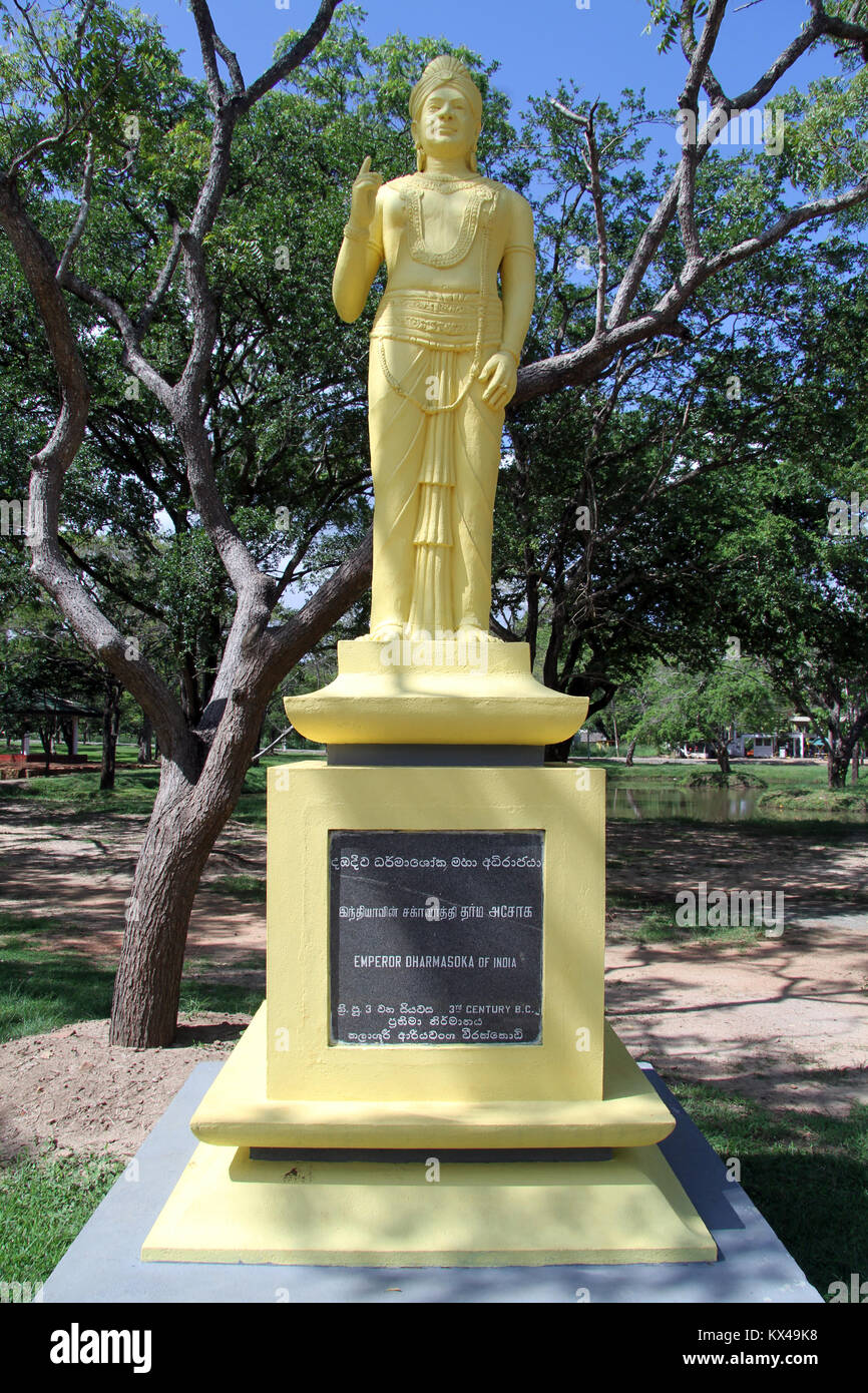 Emperor Dharmasoka from India in Mihintale, Sri Lanka Stock Photo - Alamy