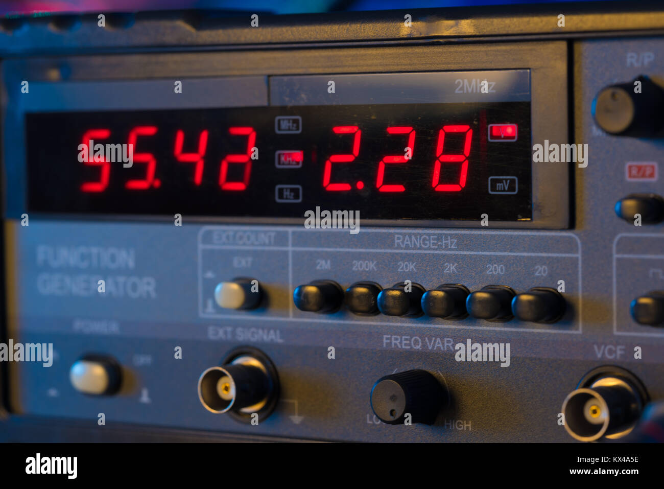 display of electronic measuring instrument Stock Photo - Alamy