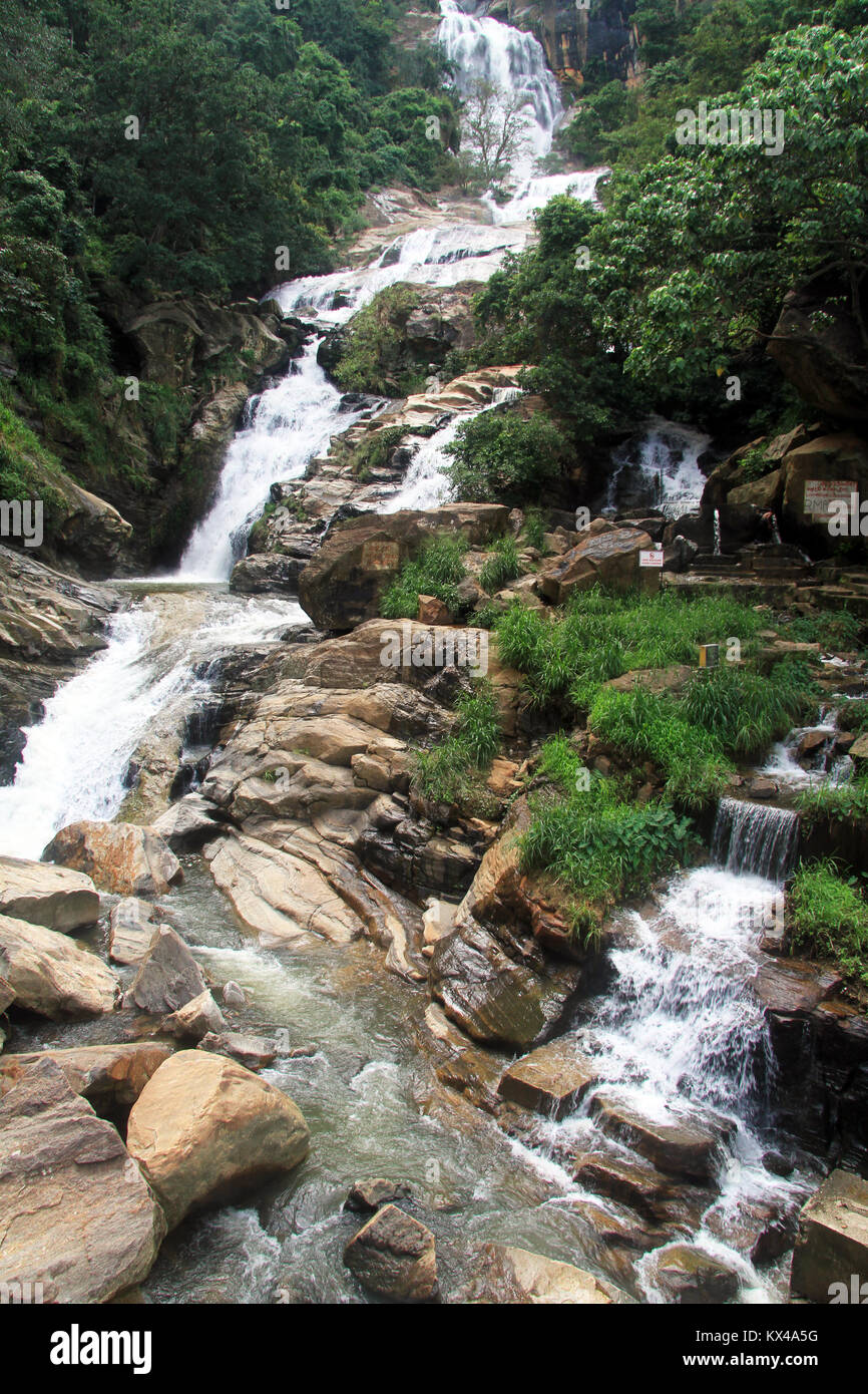 Rocks and Ravana waterfall near Ella, Sri Lanka Stock Photo - Alamy