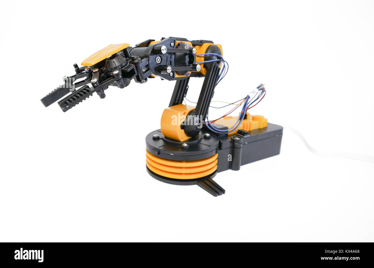 Plastic robot arm model Stock Photo - Alamy