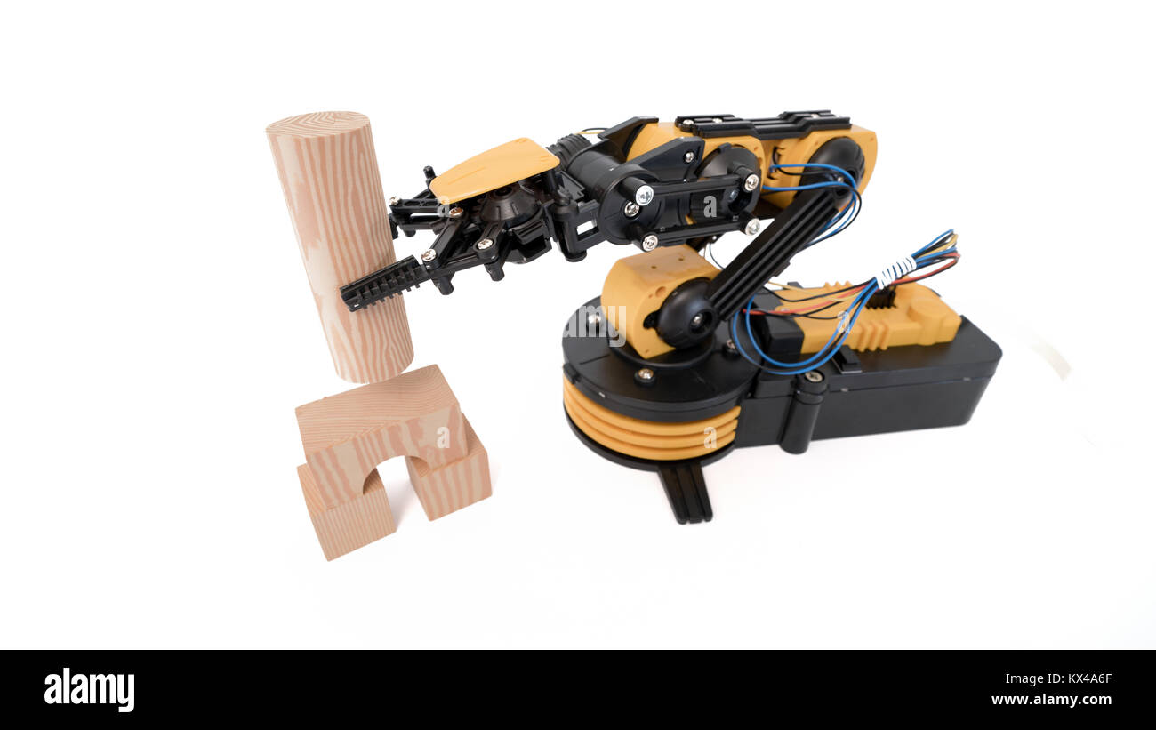 Plastic robot arm model Stock Photo - Alamy