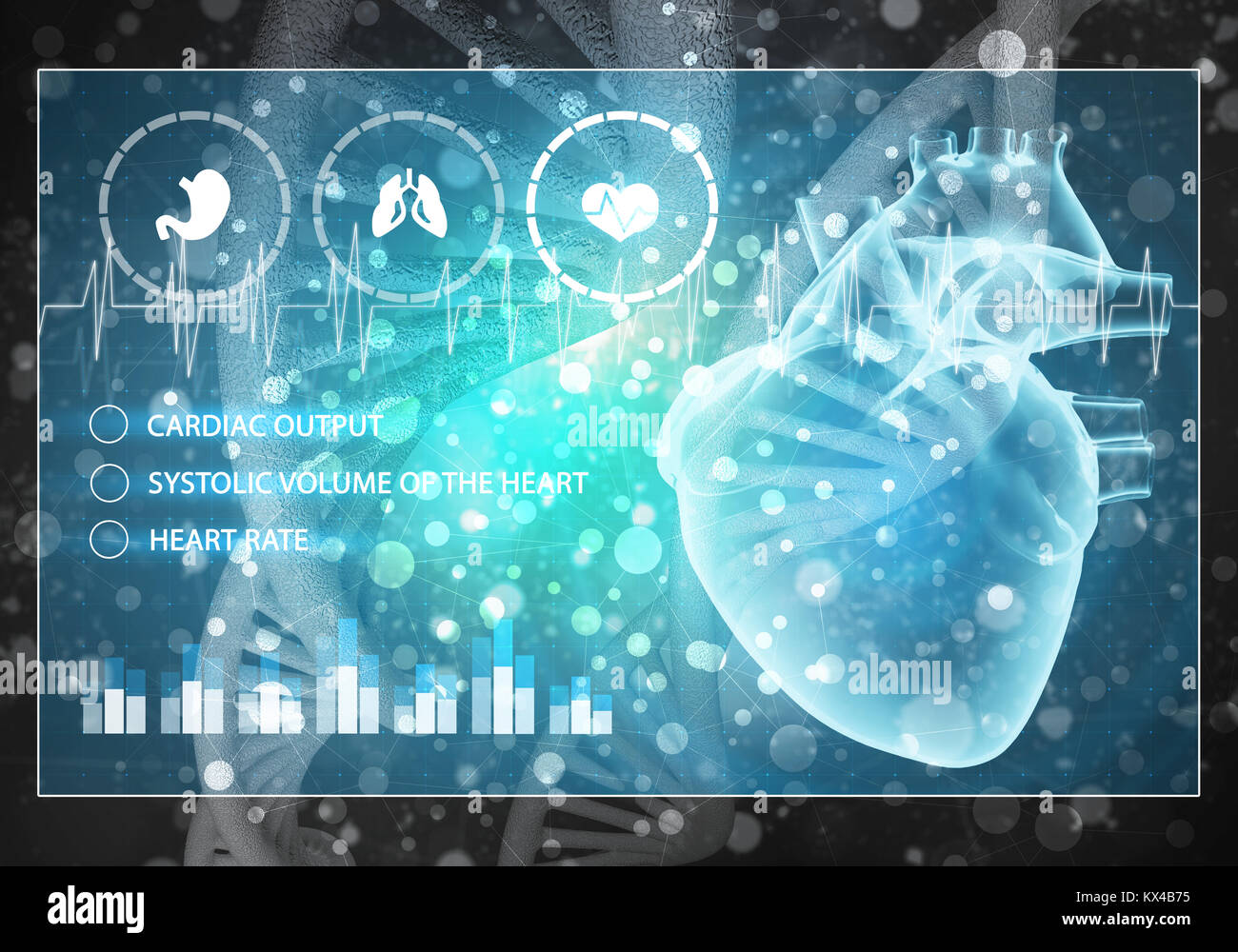 Medicine user interface Stock Photo - Alamy