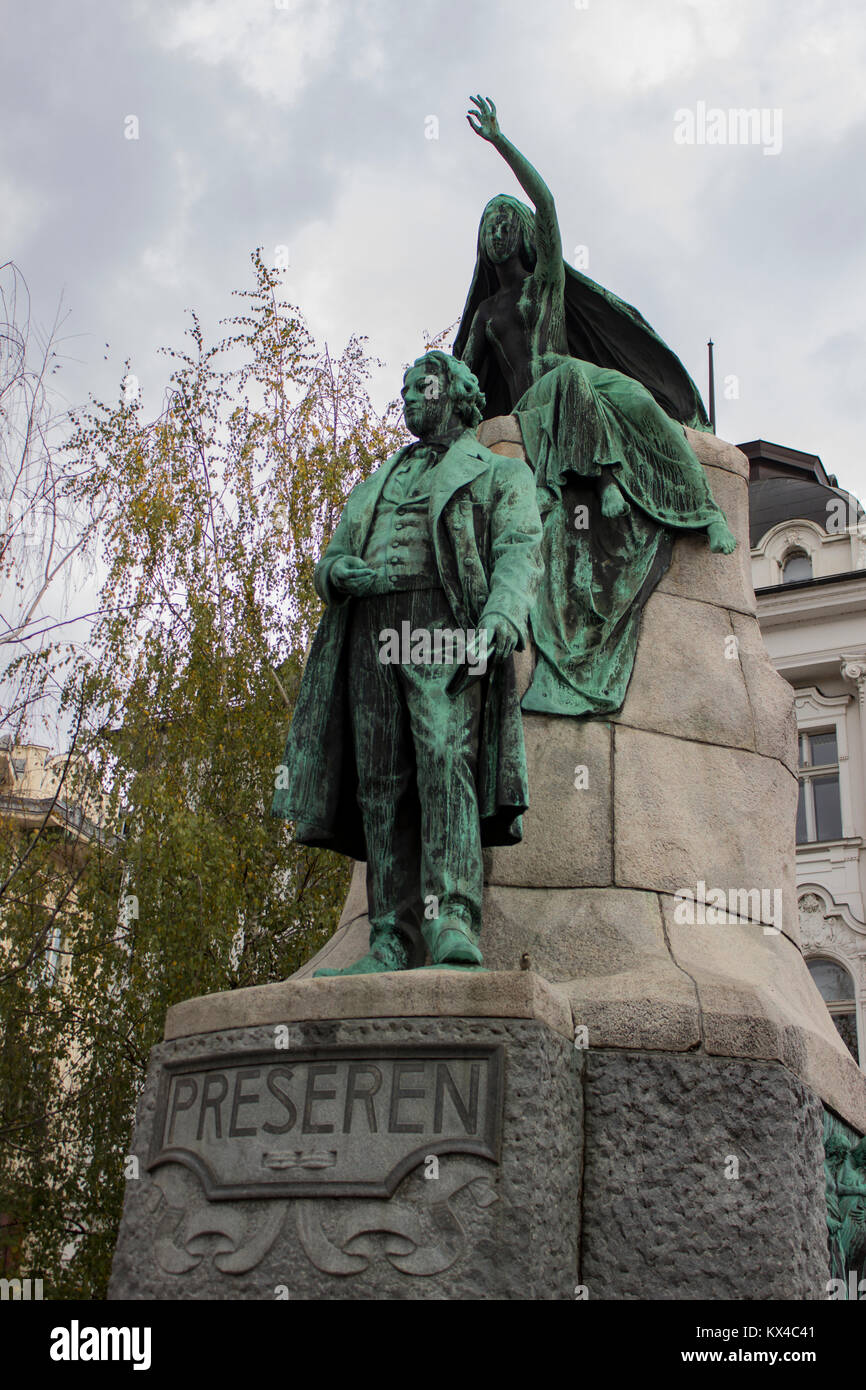Presern statue hi-res stock photography and images - Alamy