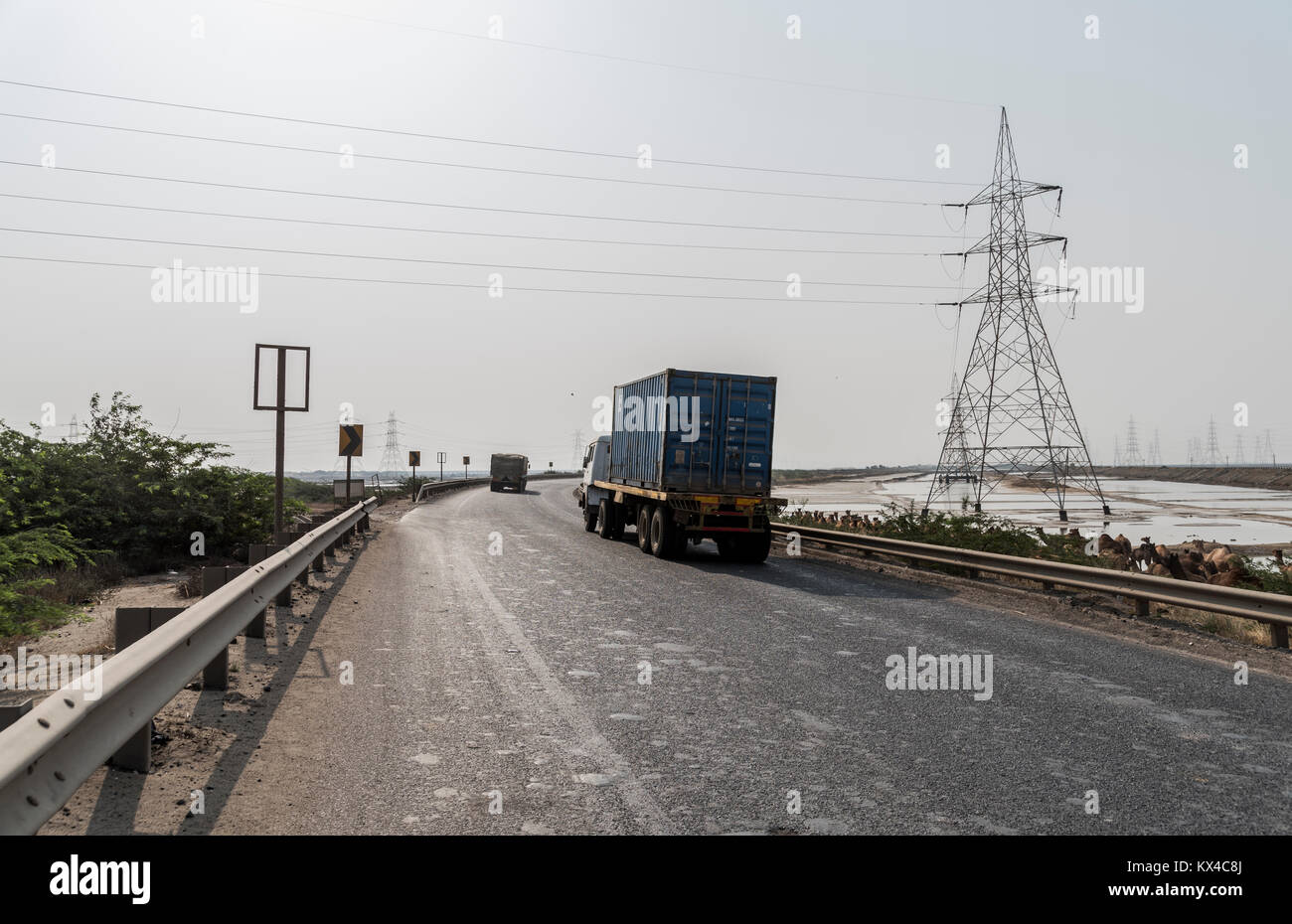 Container truck india hi-res stock photography and images - Alamy