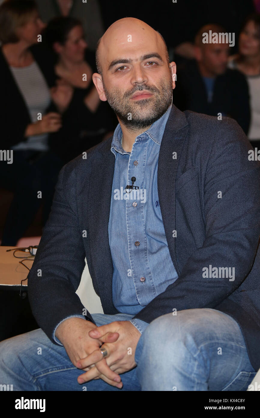 Markus Lanz Talkshow Featuring: Roberto Saviano (Journalist und Autor ...