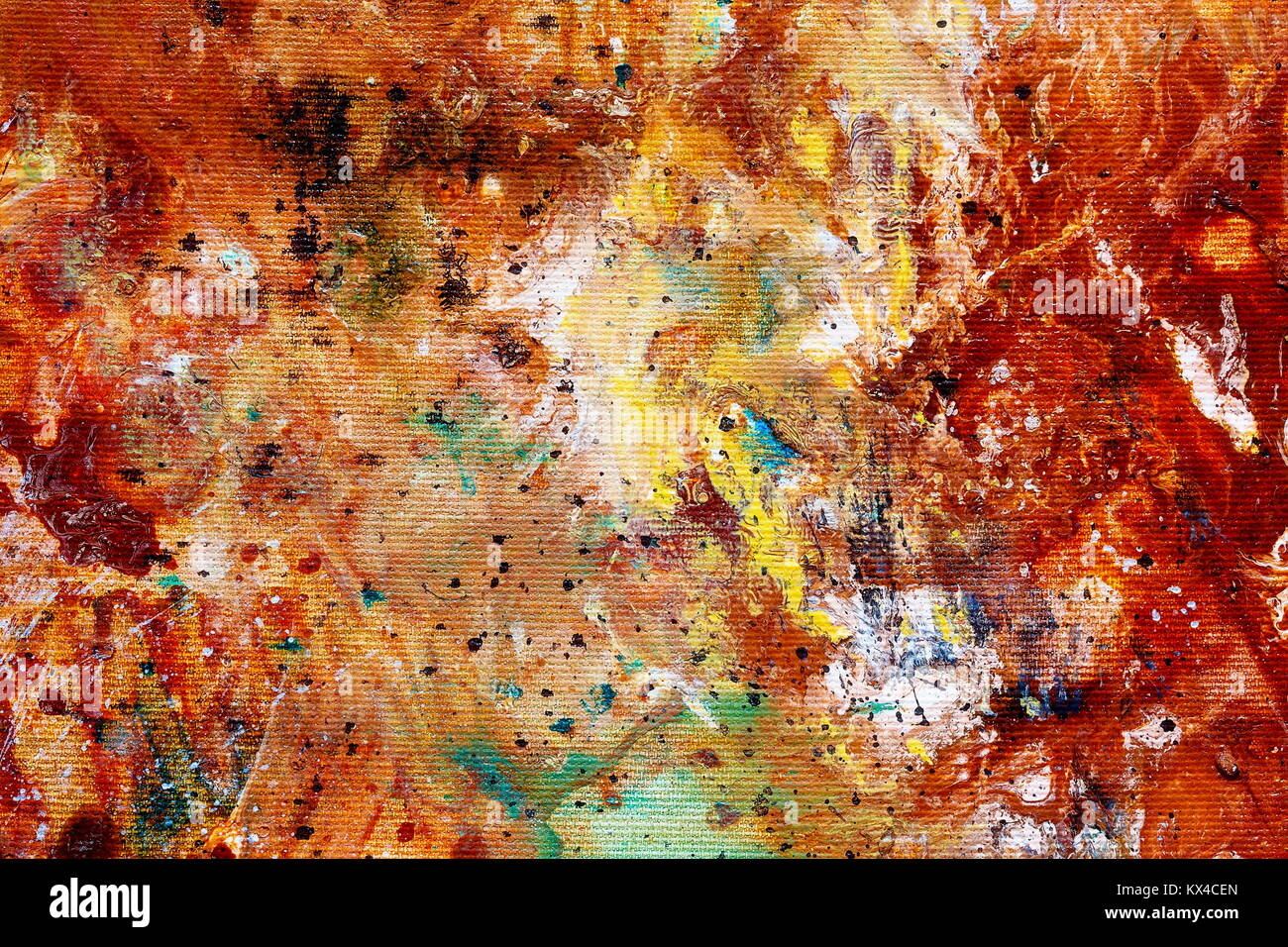 Detail of painting splashes, color tones mixed together Stock Photo - Alamy