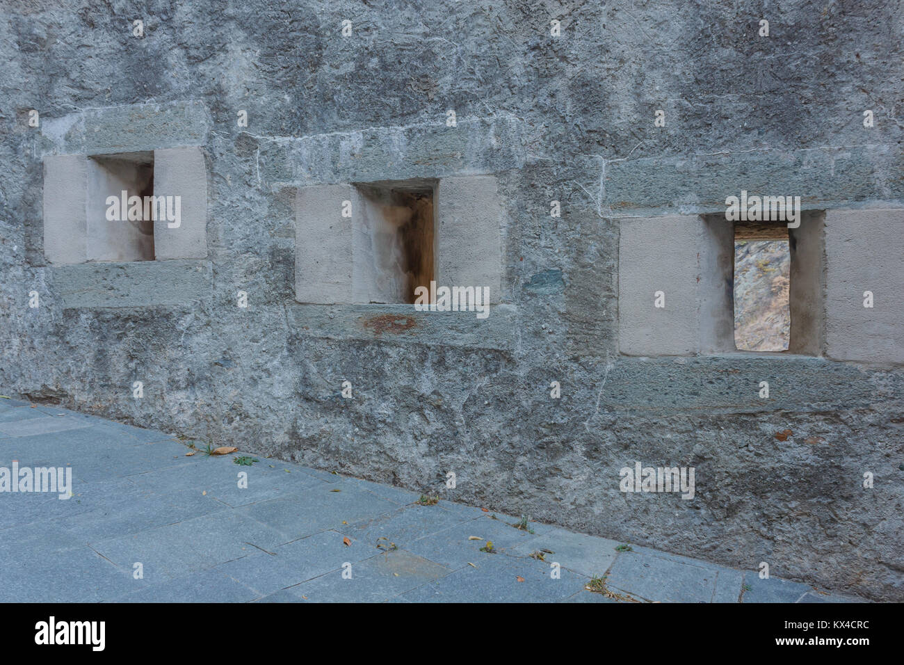 the slits were openings in the wall of fortress to spy on and to use ...