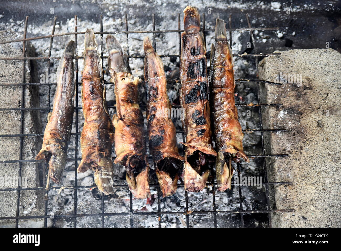 Filipino traditional cuisine cooking style in the garden Stock Photo ...
