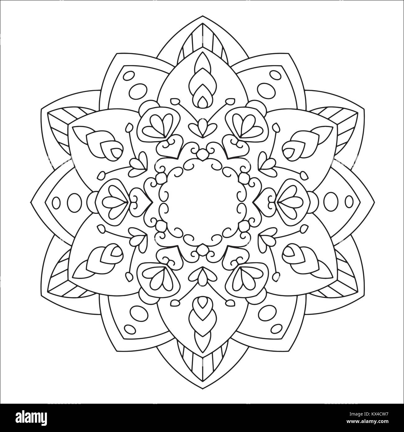 Flower Mandala vector illustration Stock Vector Image & Art - Alamy
