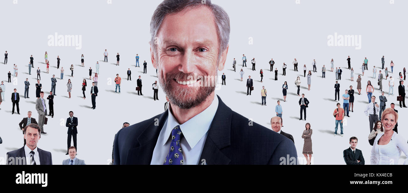 Large group of people full length isolated on white Stock Photo - Alamy