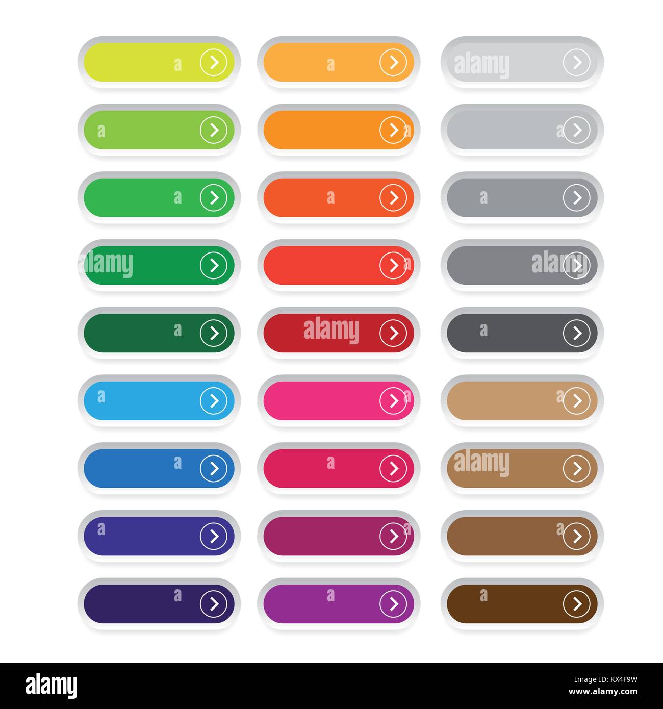 Empty web button set vector Stock Vector Image & Art - Alamy