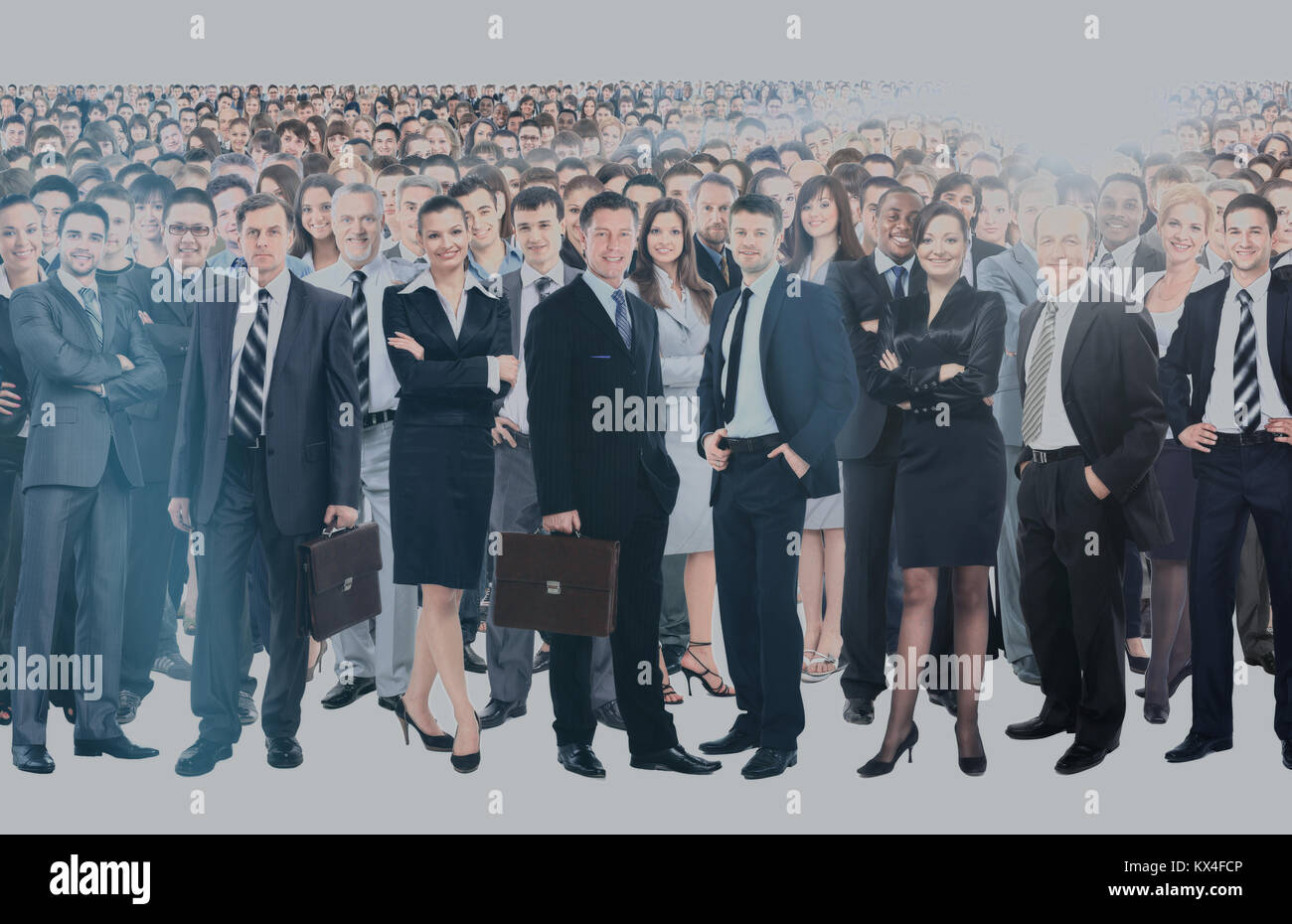 Large group of people full length isolated on white Stock Photo - Alamy