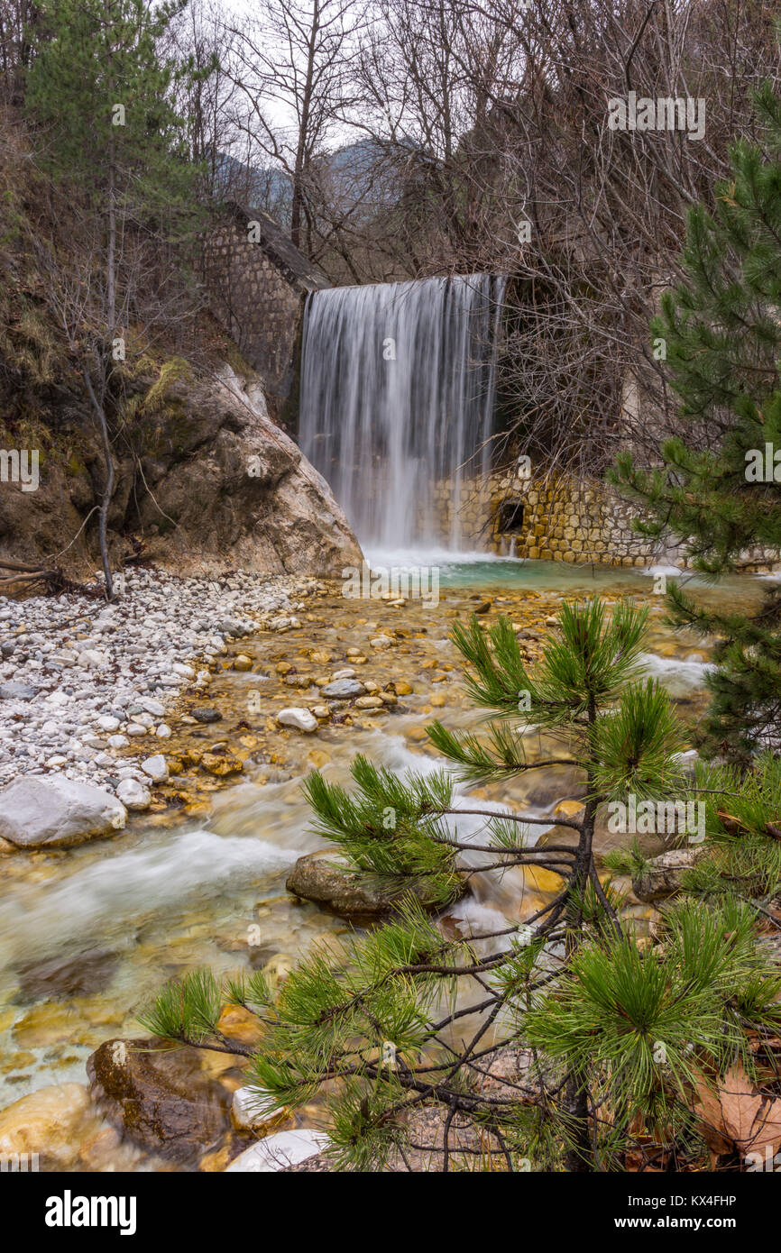 Waterfall in Aridaia Greece Stock Photo - Alamy