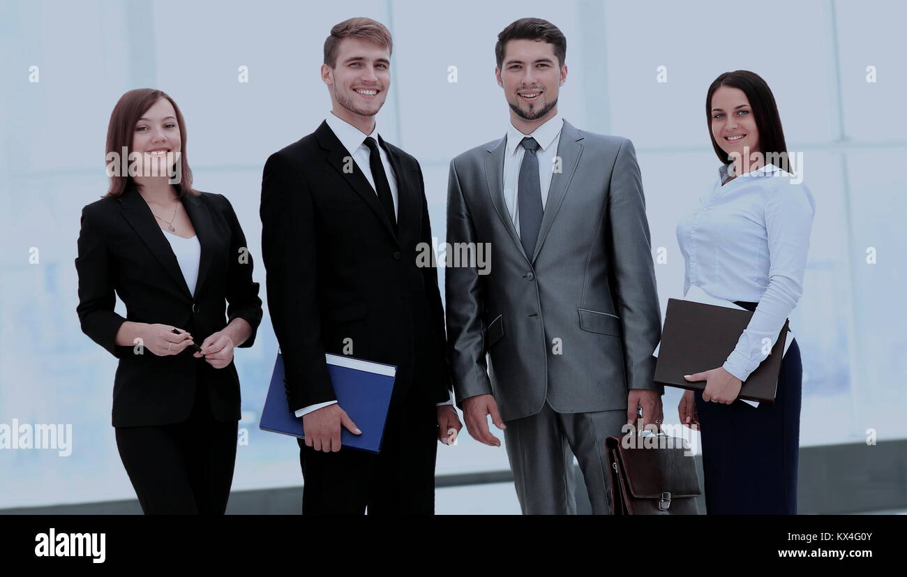 Successful business people looking happy and confident Stock Photo - Alamy
