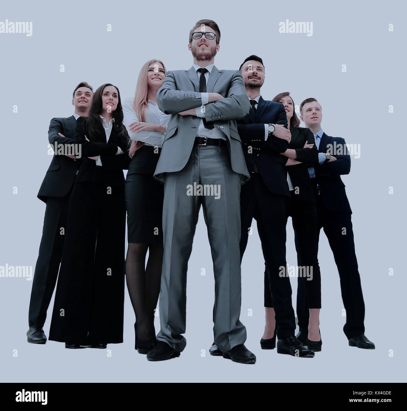 Young attractive business people - the elite business team Stock Photo ...