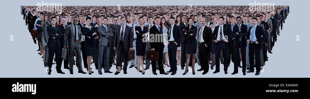 Large group of people full length isolated on white Stock Photo - Alamy