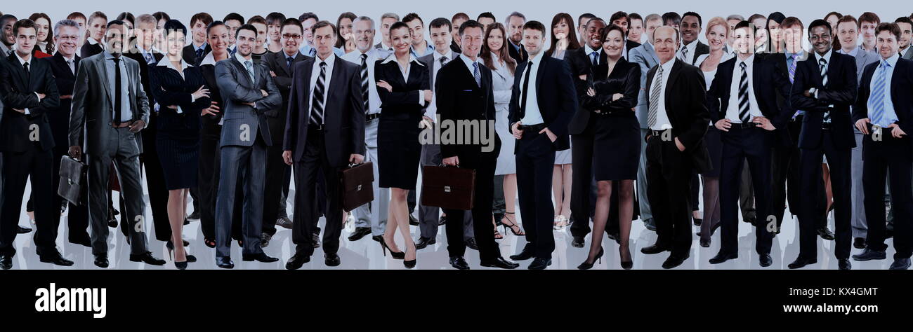Group of business people. Isolated over white background Stock Photo ...