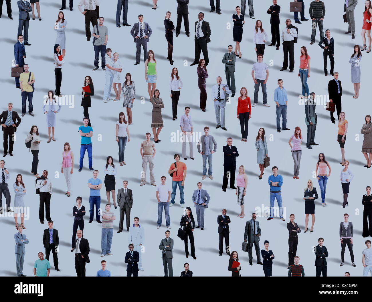 Many the isolated portraits of people Stock Photo - Alamy