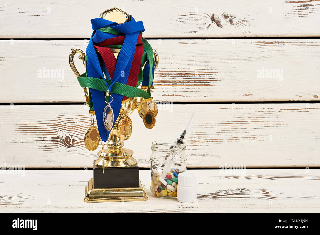 Awards and banned medications Stock Photo - Alamy