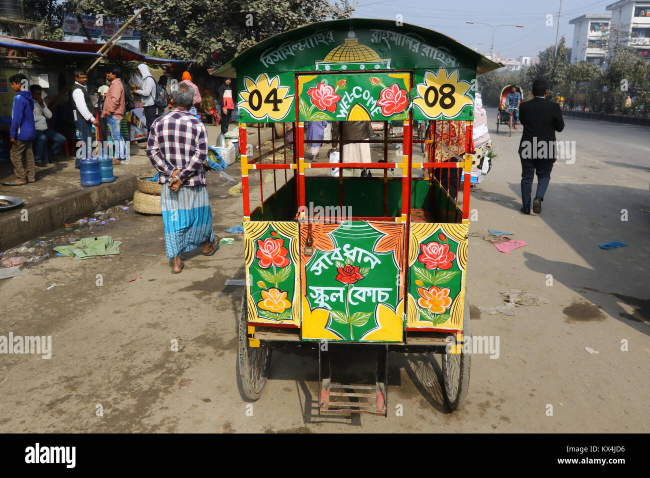 school van art, Dhaka, Bangladesh Stock Photo - Alamy