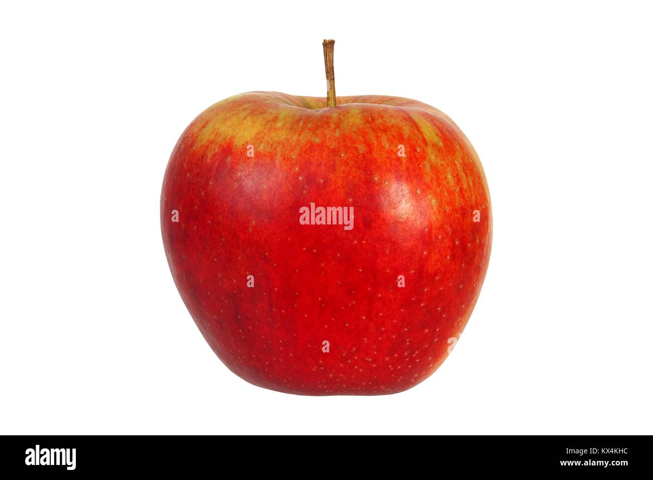 Big red apple isolated on white background Stock Photo - Alamy