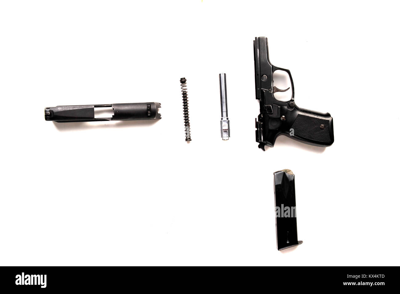 Isolated black Gun Stock Photo - Alamy