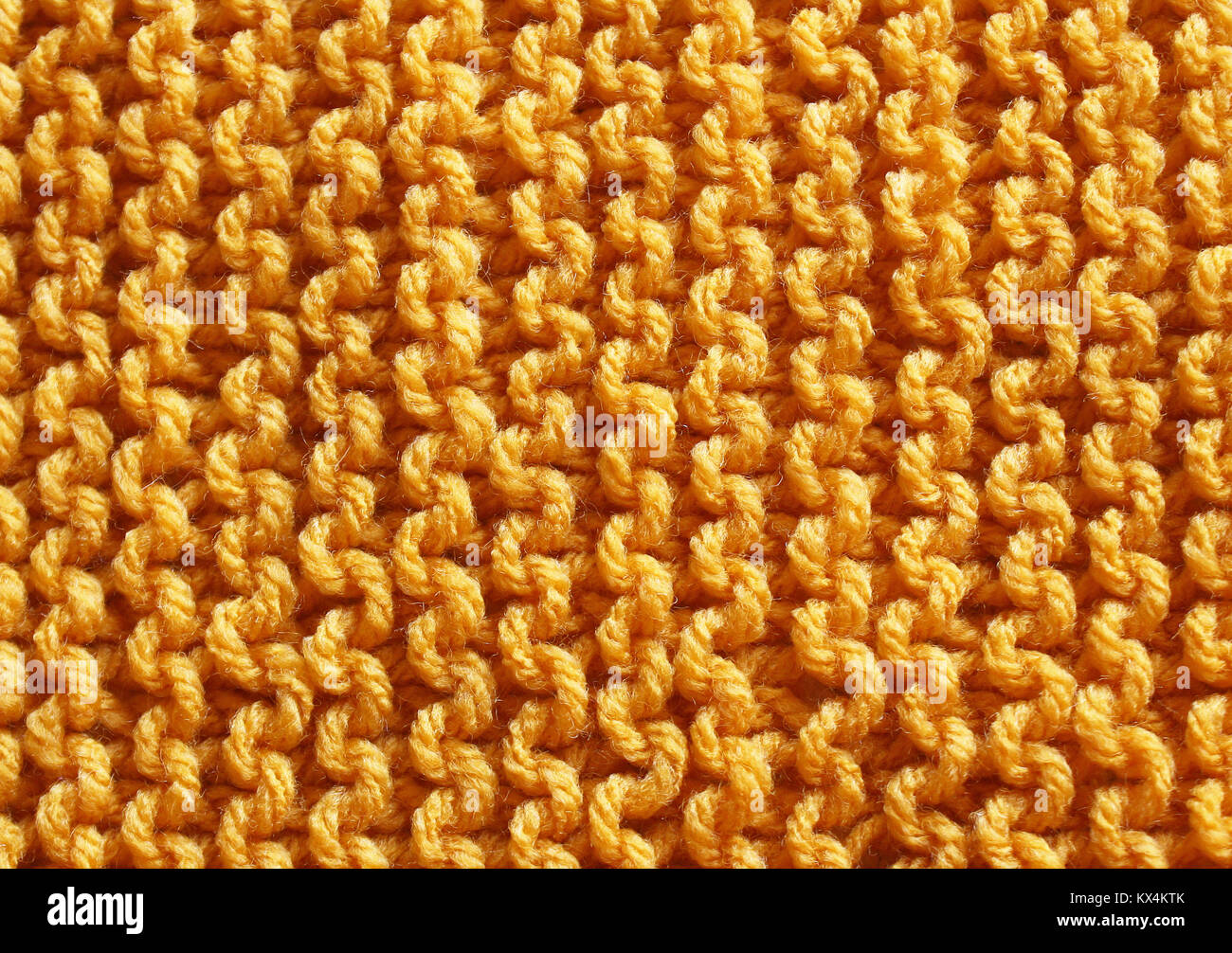 Knitted Garter Stitch Swatch Stock Photo - Alamy