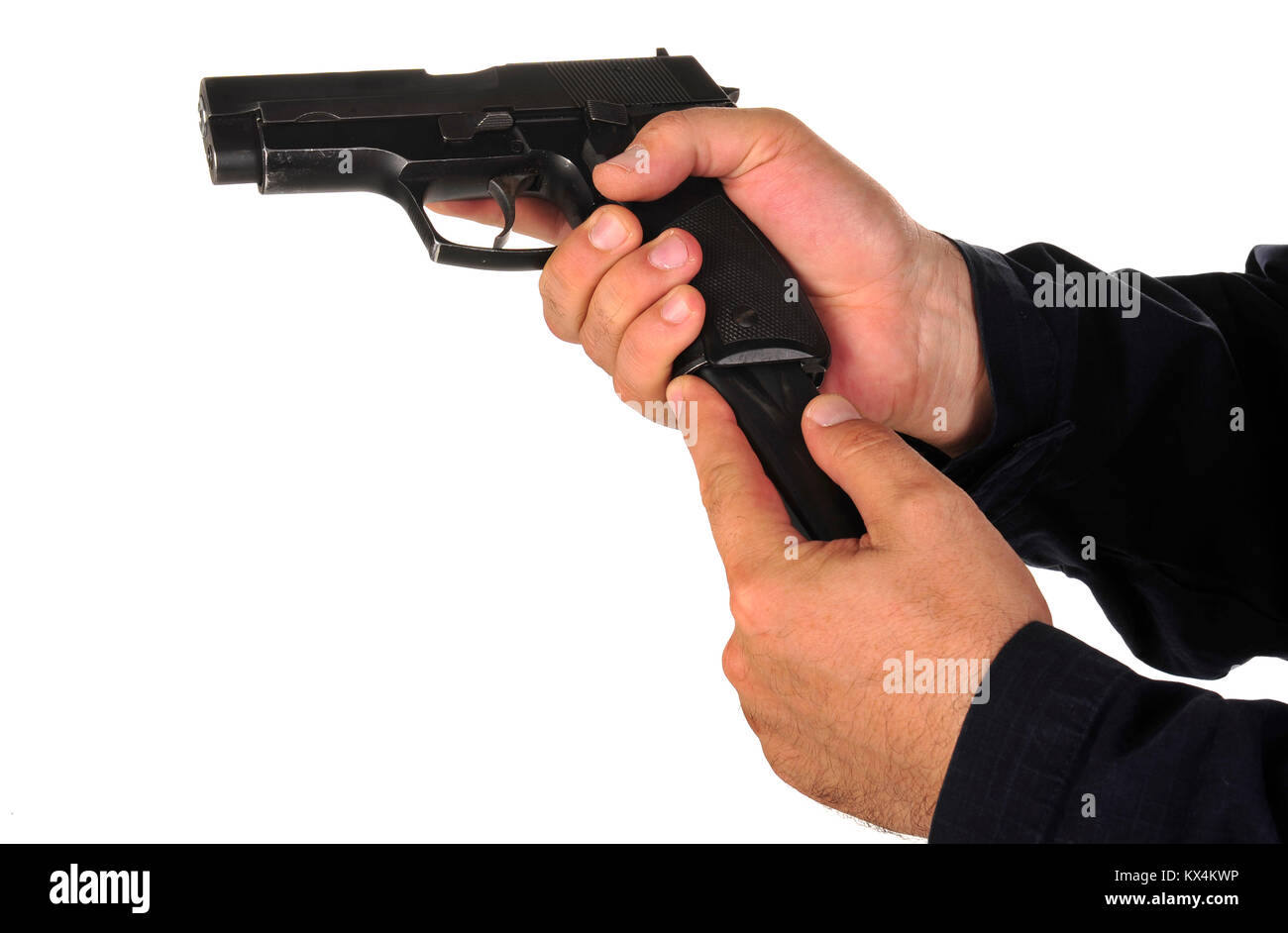 Hand gun shooting shot hi-res stock photography and images - Alamy