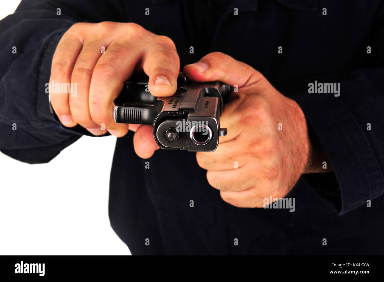 Hand gun shooting shot hi-res stock photography and images - Alamy